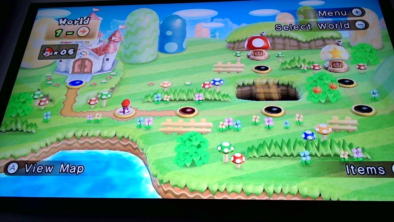 New Super Mario Bros Wii. (Level 1, 2 & 3 ) Easy 1UP Astuces - YouTube