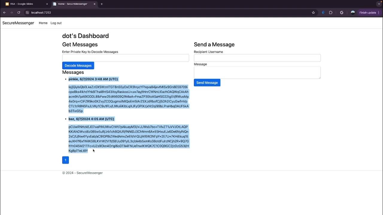 RSA Encryption App Demo - YouTube