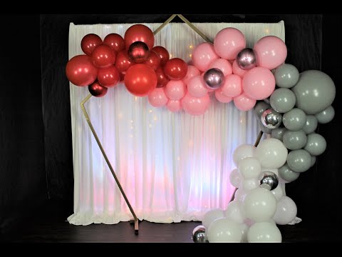 Color Blocking Balloon Garland DIY | How To | Tutorial | Valentine's ...