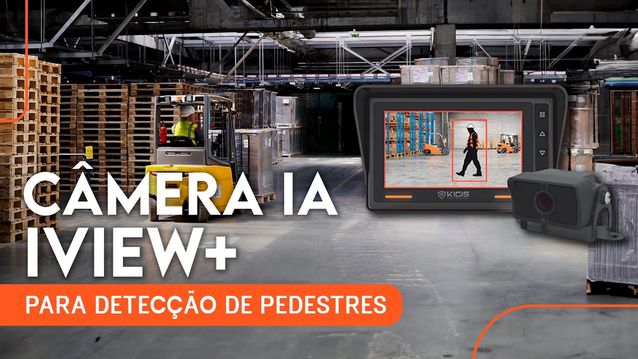 Câmera IA (iVIEW) para detecção de pedestres - YouTube