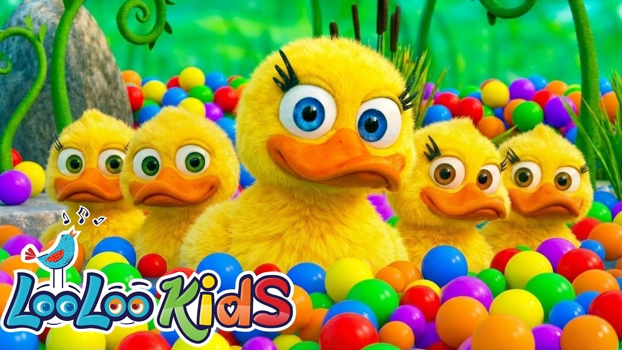 Five Little Ducklings Line-Up | Counting 1–5 Nursery Rhyme - YouTube