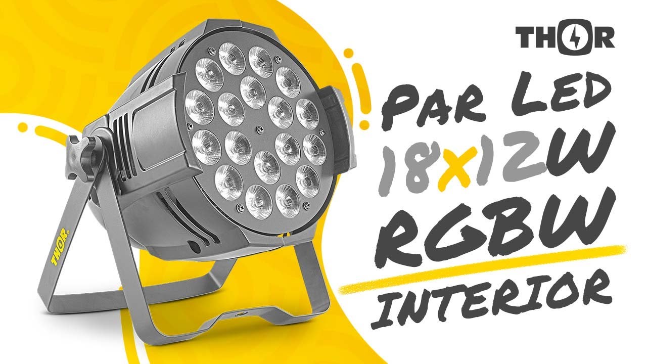 Par Led 18x12W RGBW Interior - YouTube