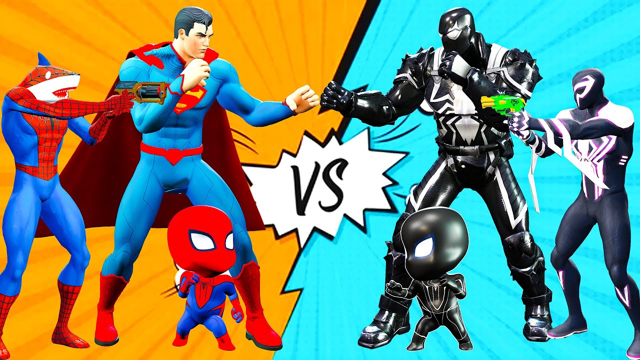 Rescue SUPERHEROES MARVEL's SPIDEY & SUPER GIRL from DANGEROUS EVOLUTION VENOM | LIVE ACTION ...