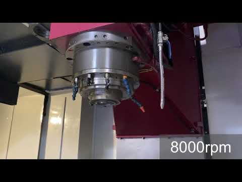 OKK 立型マシニングセンター VM7III 主軸回転(字幕付き)② - YouTube