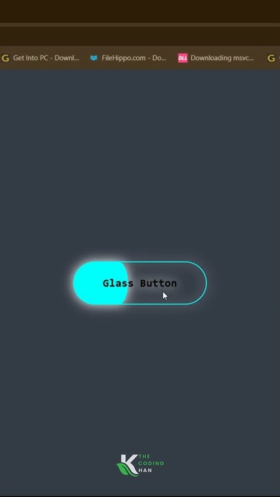 Glass-Button after Effect #coding #codingforbeginners #html #css #buttondesign # ...