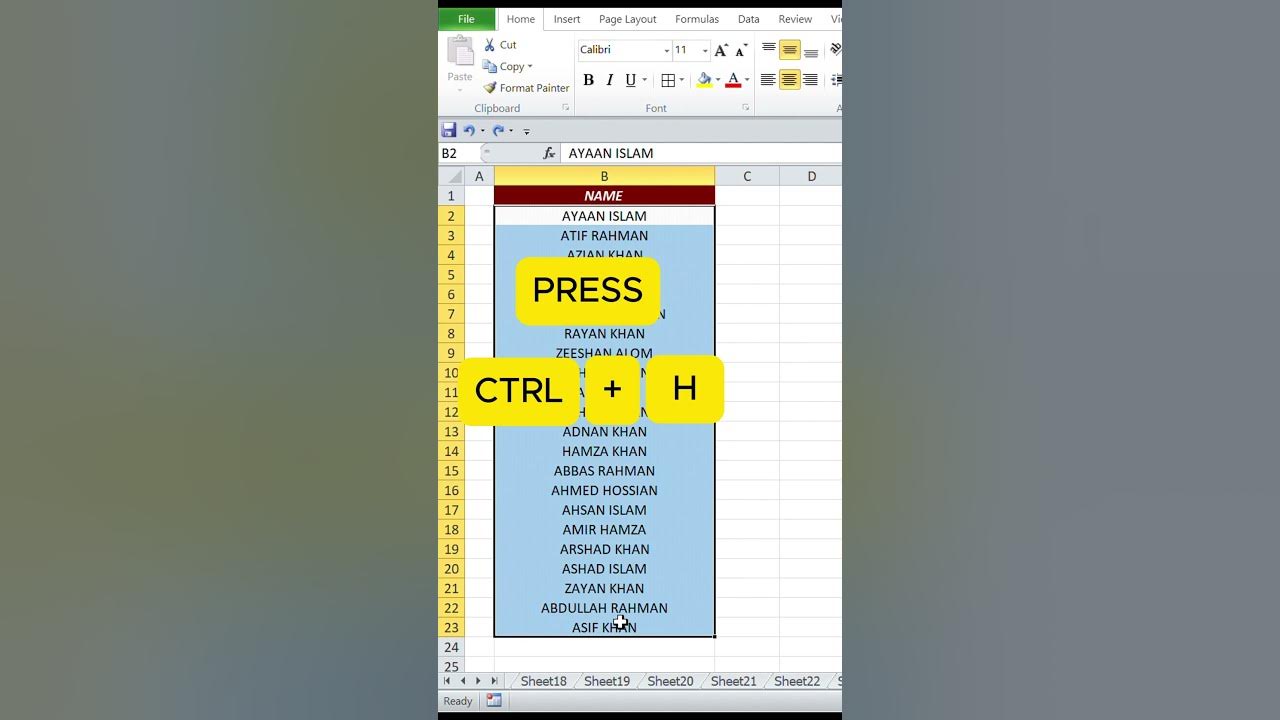 MS Excel time saving tips and tricks | Find and replace | excel | #excel #findandreplace - YouTube