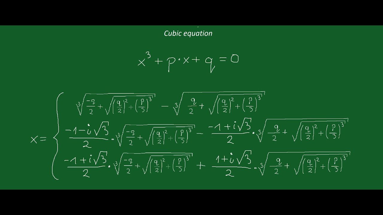 Math for Physics | Cubic equation - YouTube