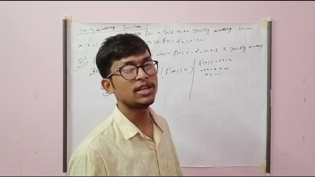 Increasing and decreasing Function for class 11th 12th and IIT JEE part ...