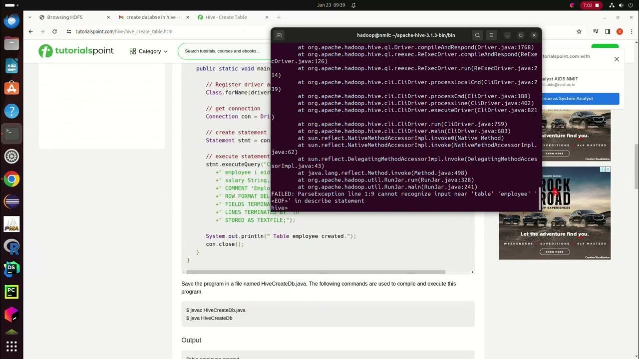 Hive Commands - YouTube