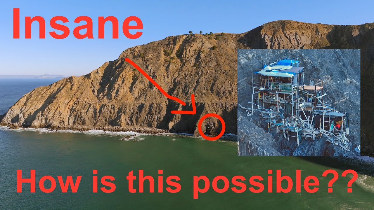 INSANE Driftwood Shack on California cliff - YouTube