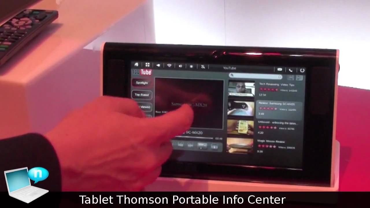 Tablet Thomson Portable Info Center - YouTube