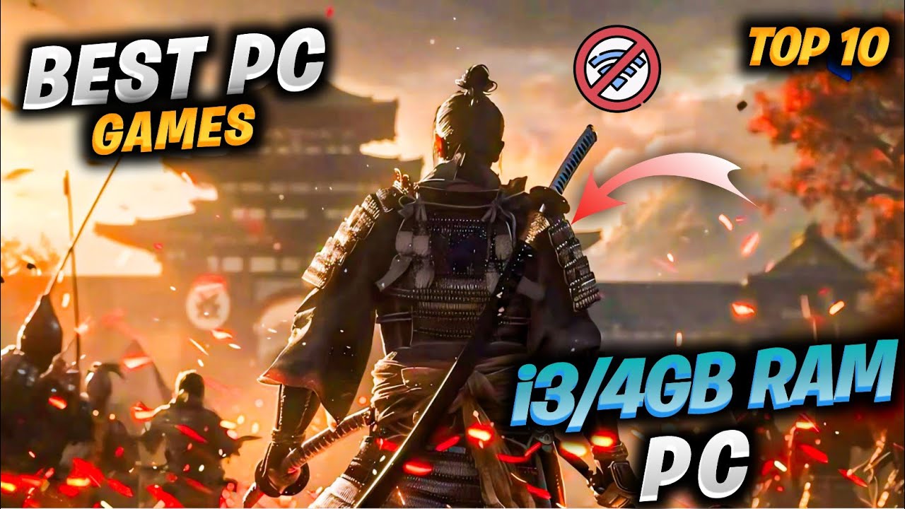 Top 10 Games for Intel i3 4GB RAM No Graphic card | 2024 - YouTube