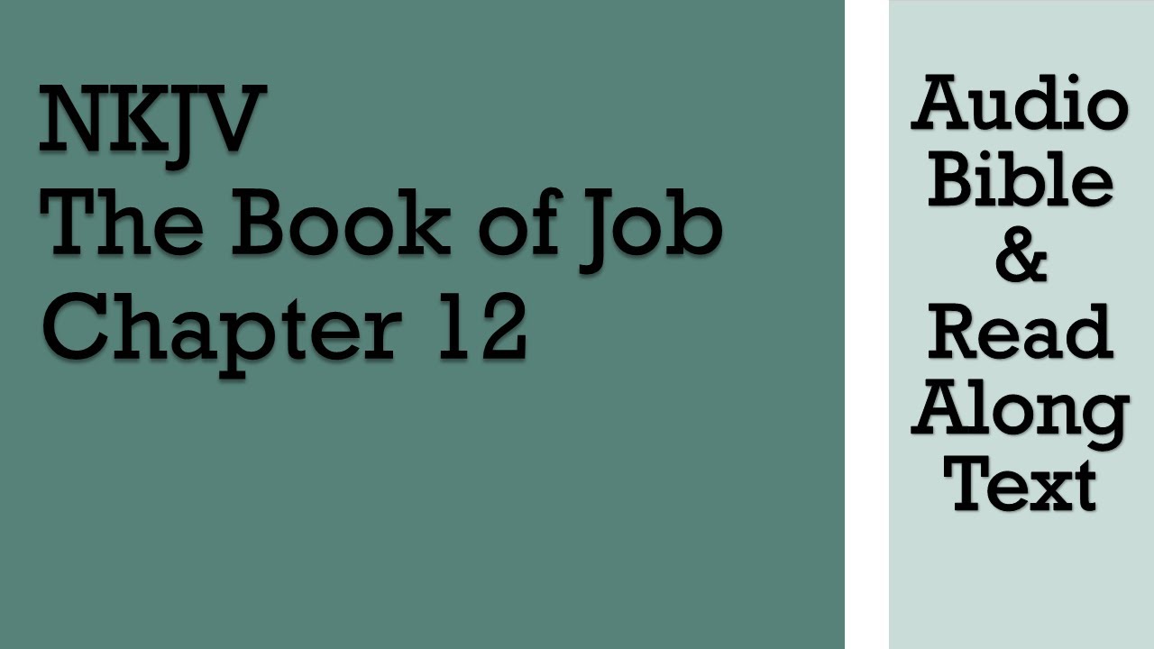 Job 12 - NKJV - (Audio Bible & Text) - YouTube