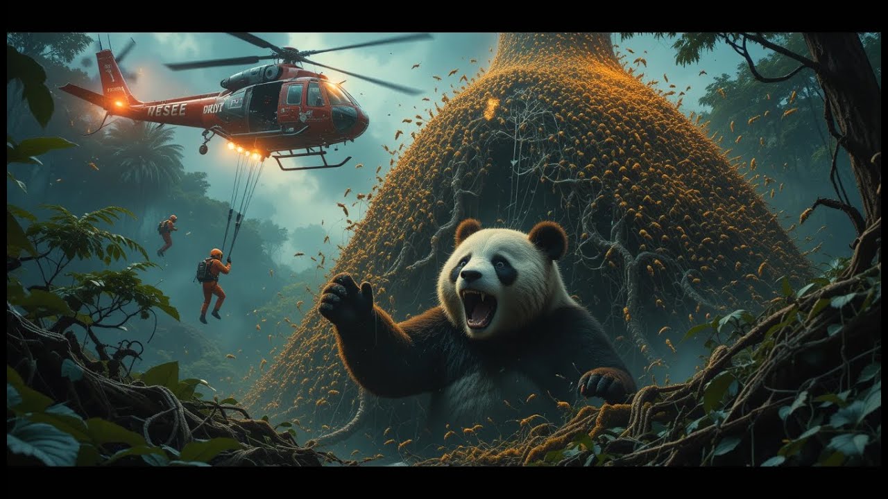 Rescuing a Panda from Millions of Bees & a Deadly Swamp! 🐼🚁 | Extreme ...