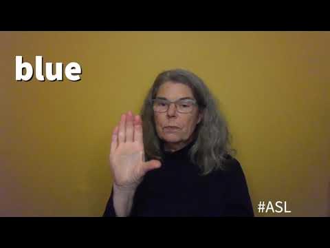 Learn the sign: Blue (ASL) - YouTube