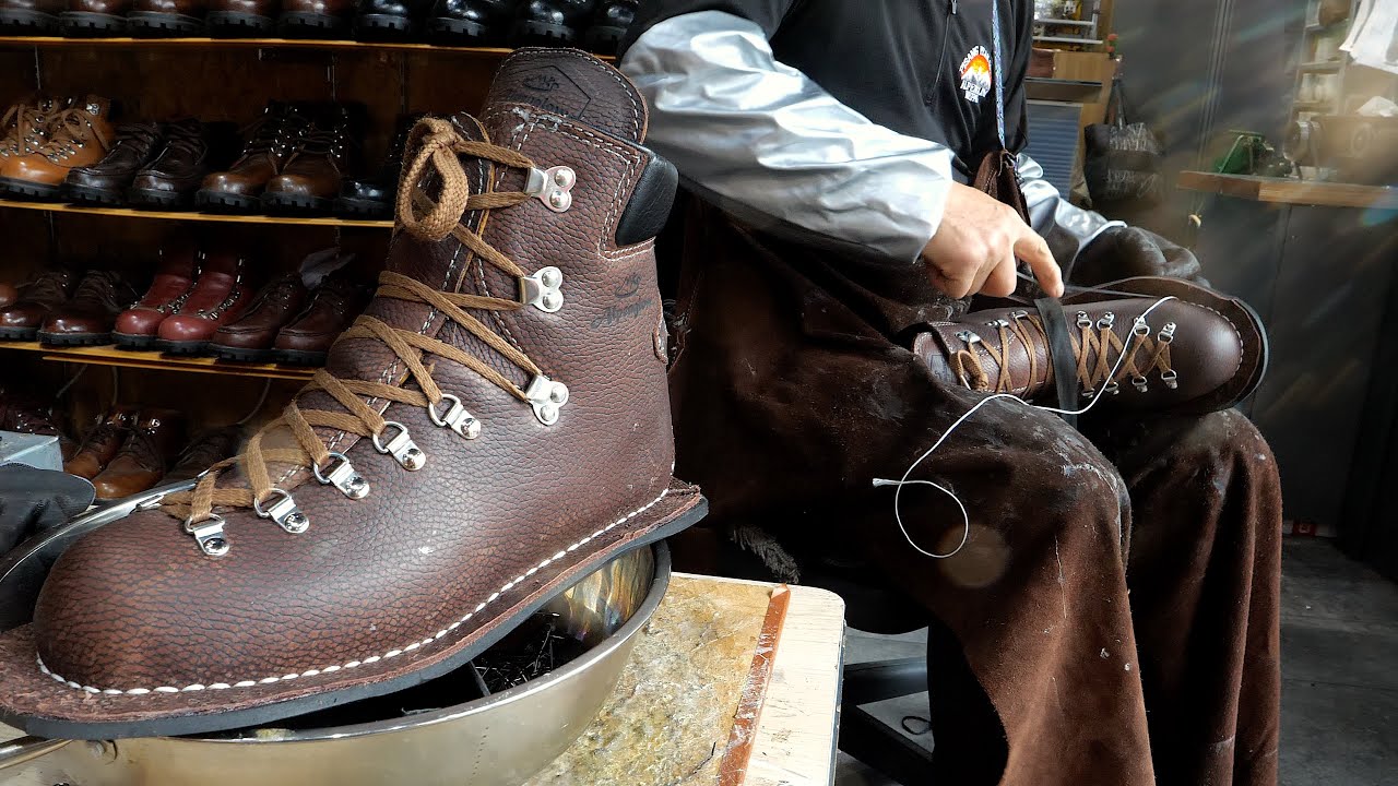 50년 경력 장인이 등산화 만드는 과정 한국의 수제 등산화 연구실 Amazing Korean Handmade Hiking