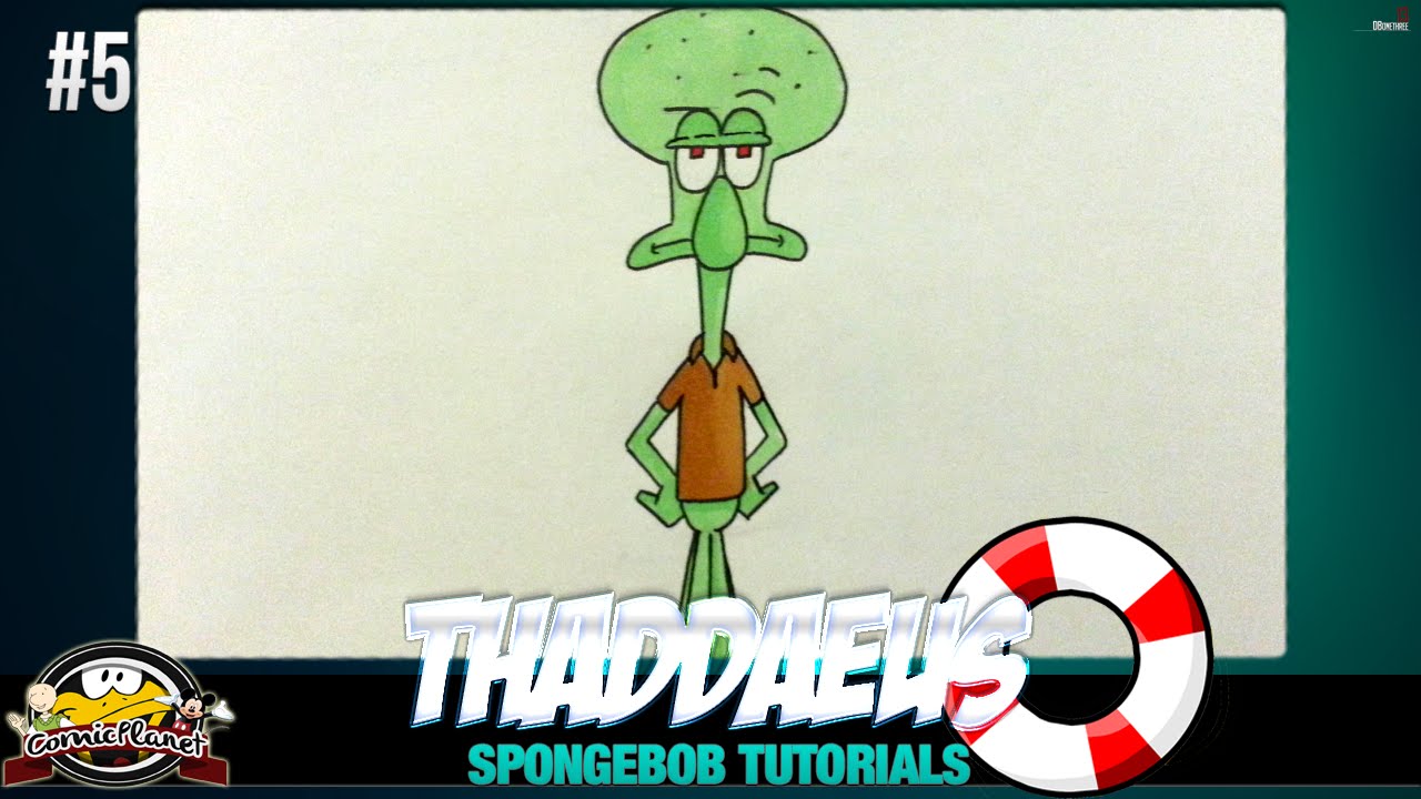 Spongebob Schwammkopf Tutorial Wie Zeichnet Man Thaddäus Tentakel 5 Youtube