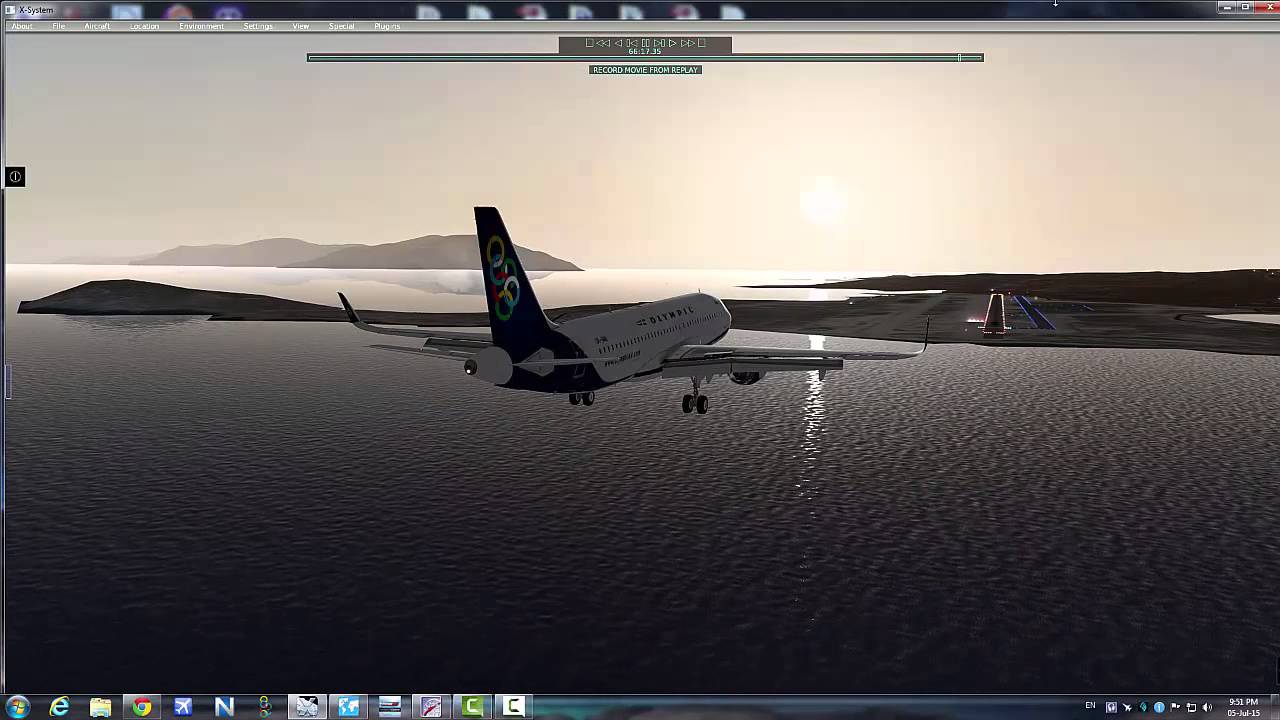 Landing at Karpathos airport with 27kts wind - YouTube