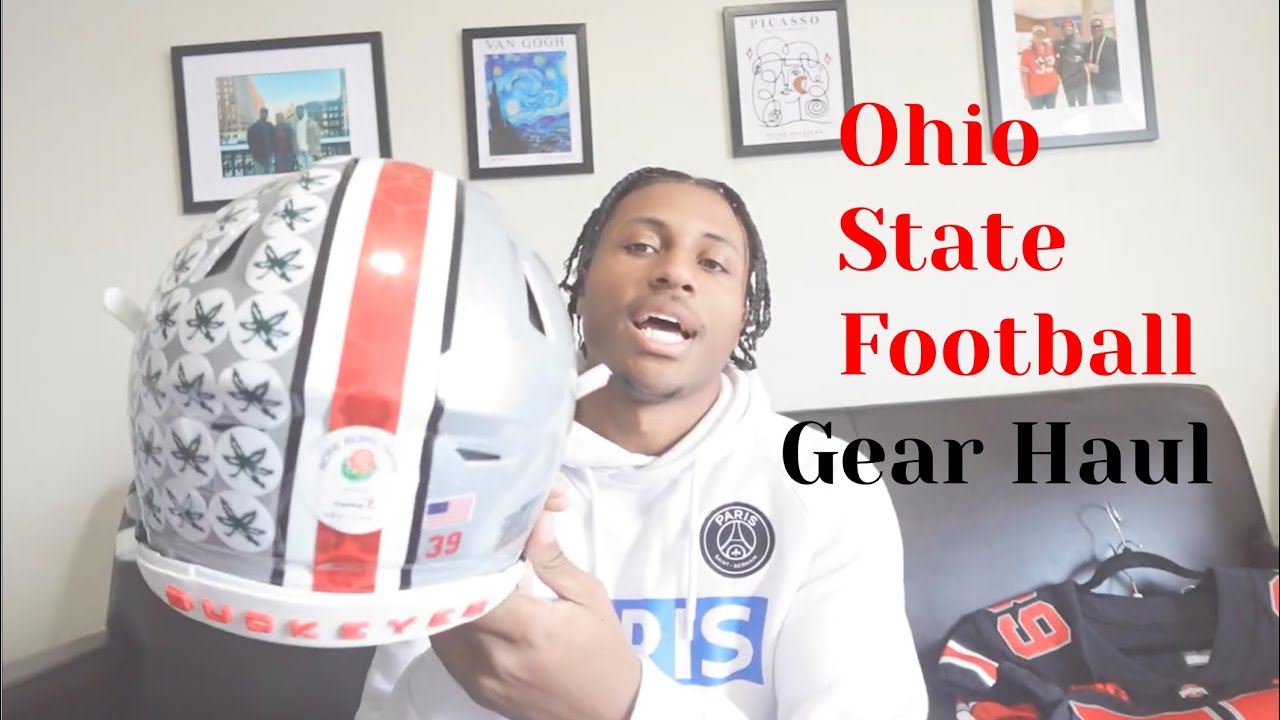 ALL OF MY GEAR I'VE GOTTEN PLAYING FOR OHIO STATE FOOTBALL & GIVEAWAY ...