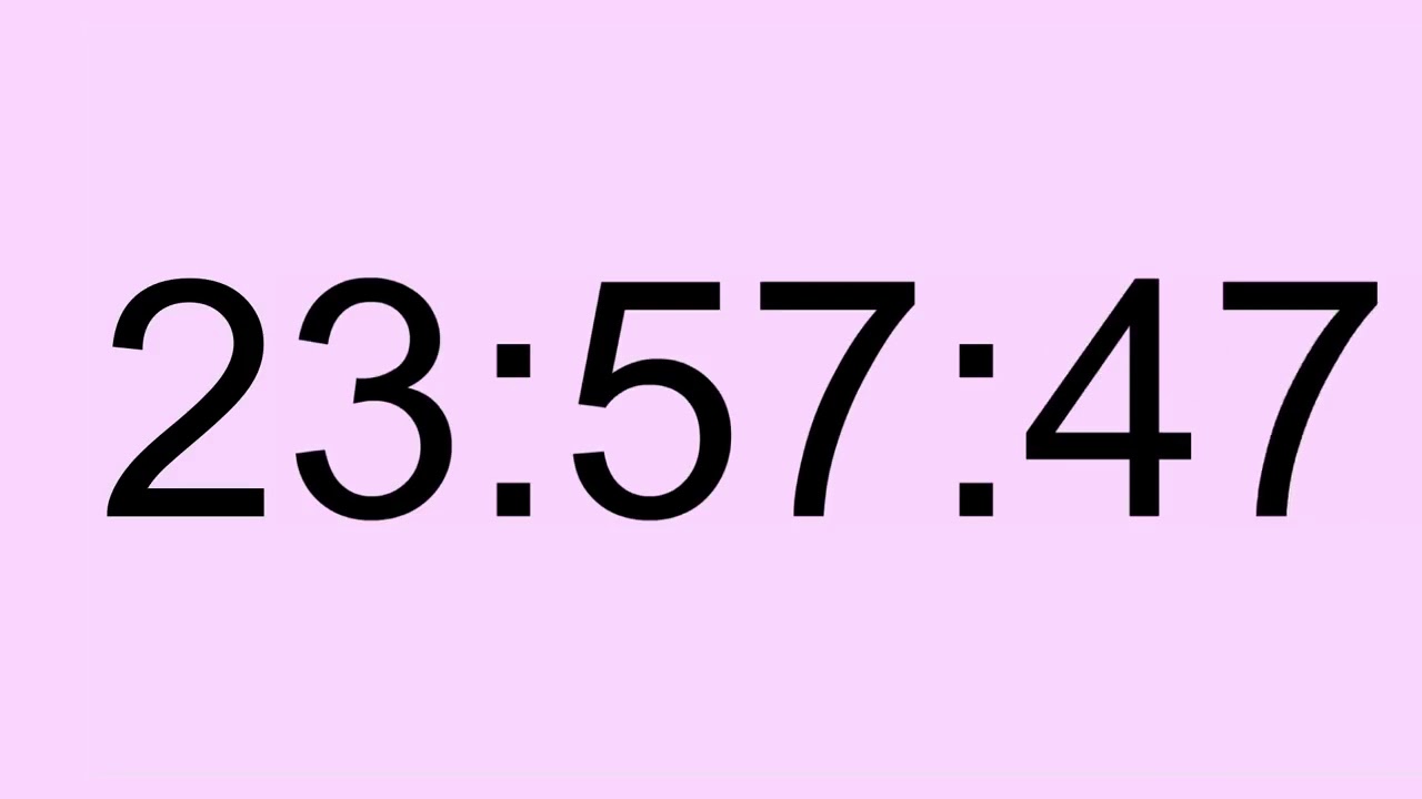 24 Hour Timer YouTube