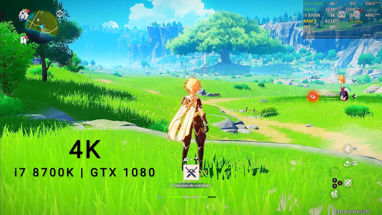 Genshin Impact | 4K | i7 8700K | GTX 1080 | Highest Settings ...