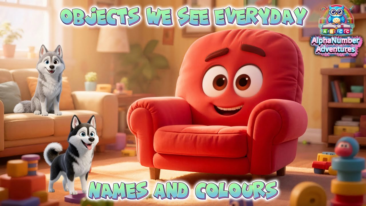 Learn Everyday Objects for Kids 👶 Fun Preschool Learning (2–5 Years ...