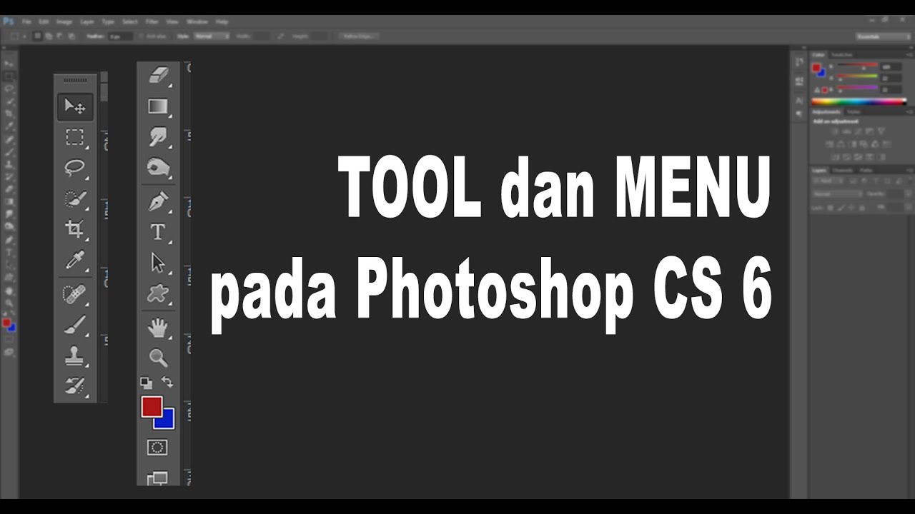 Tool dan Menu pada Photoshop CS 6 - YouTube