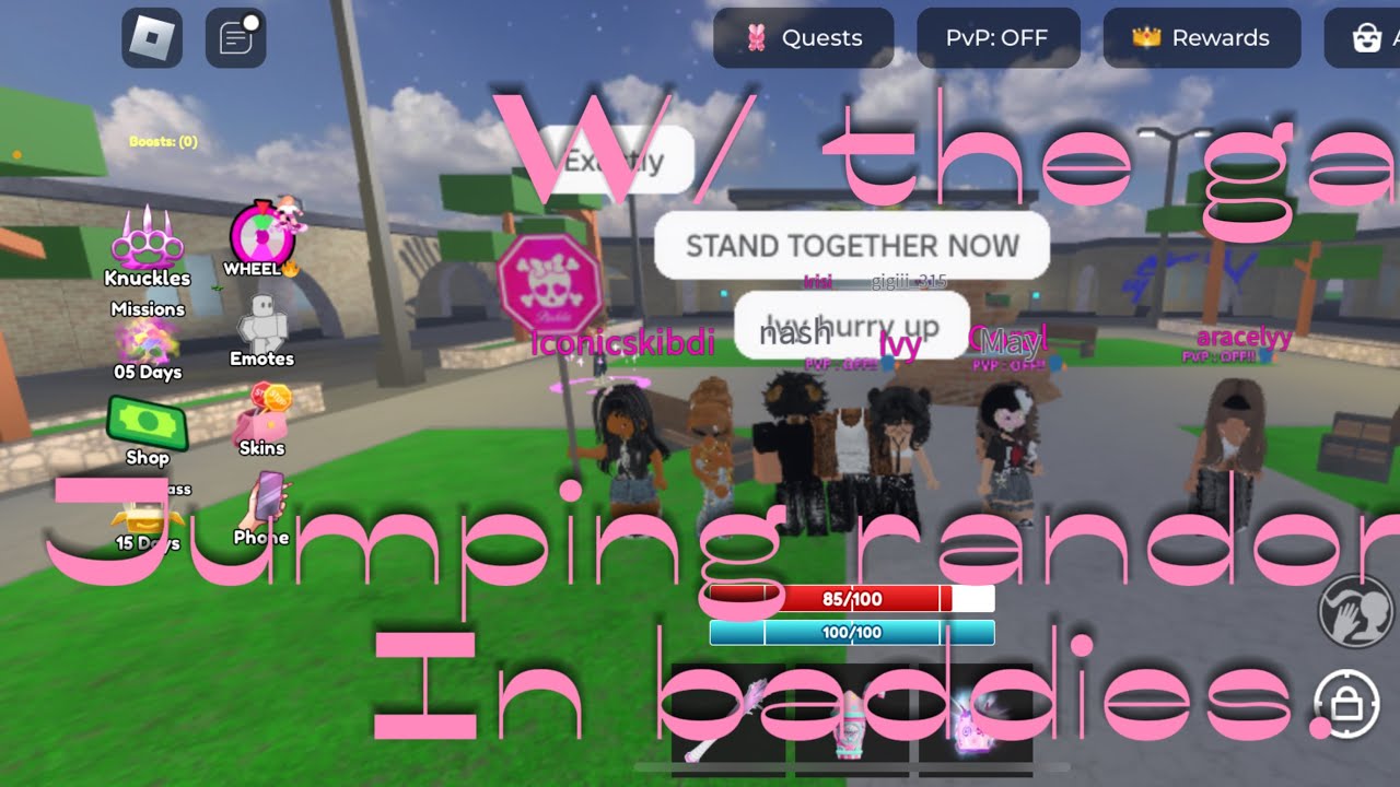 Jumping RANDOMS in baddies!💅🏾 (Roblox Baddies. The video was shortened😭 ...