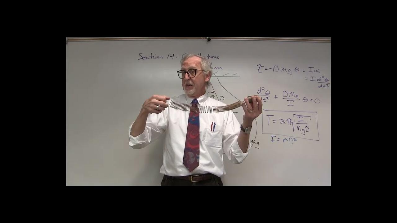 PHYS2211 Lecture #20, Part 4 Oscillations and Simple Harmonic Motion - YouTube
