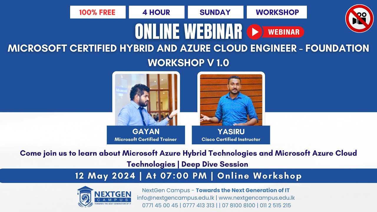 Hybrid and Azure Cloud Foundations Workshop | Deep Dive 4 Hour - YouTube