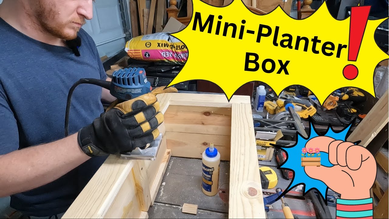 Building a Mini Planter box for 20$ - YouTube