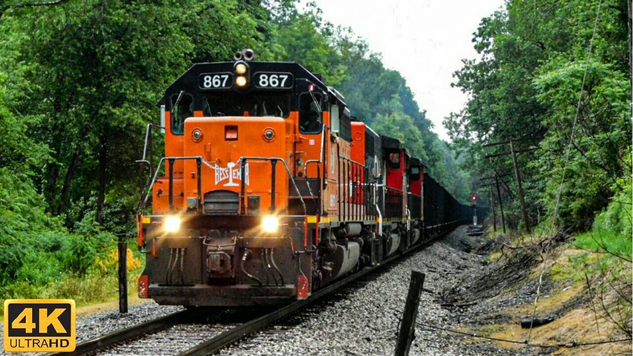 Bessemer & Lake Erie 867 Bringing Change to the B&LE! Brand New Ore ...
