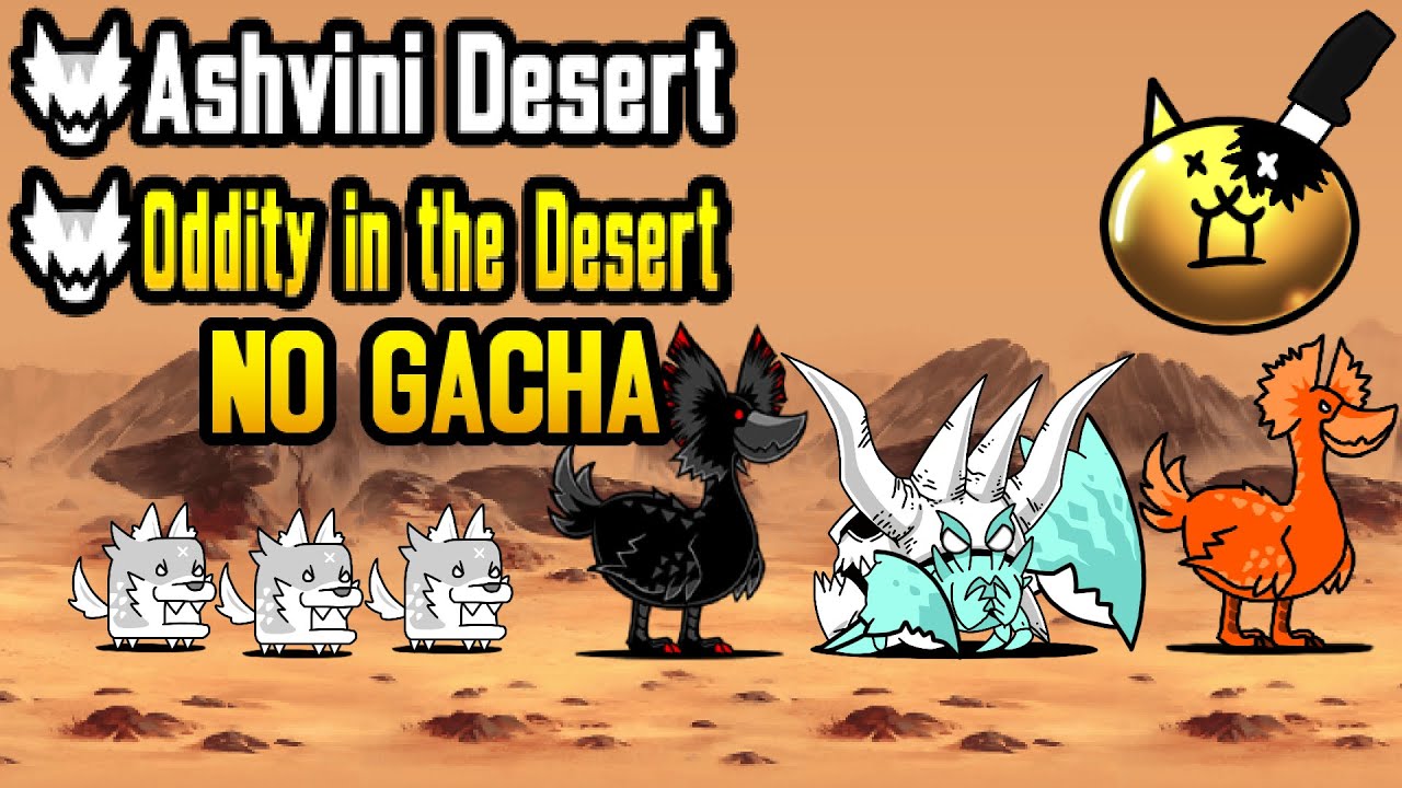 The Battle Cats: Ashvini Desert Area 1-4 and Oddity in the Desert NO ...