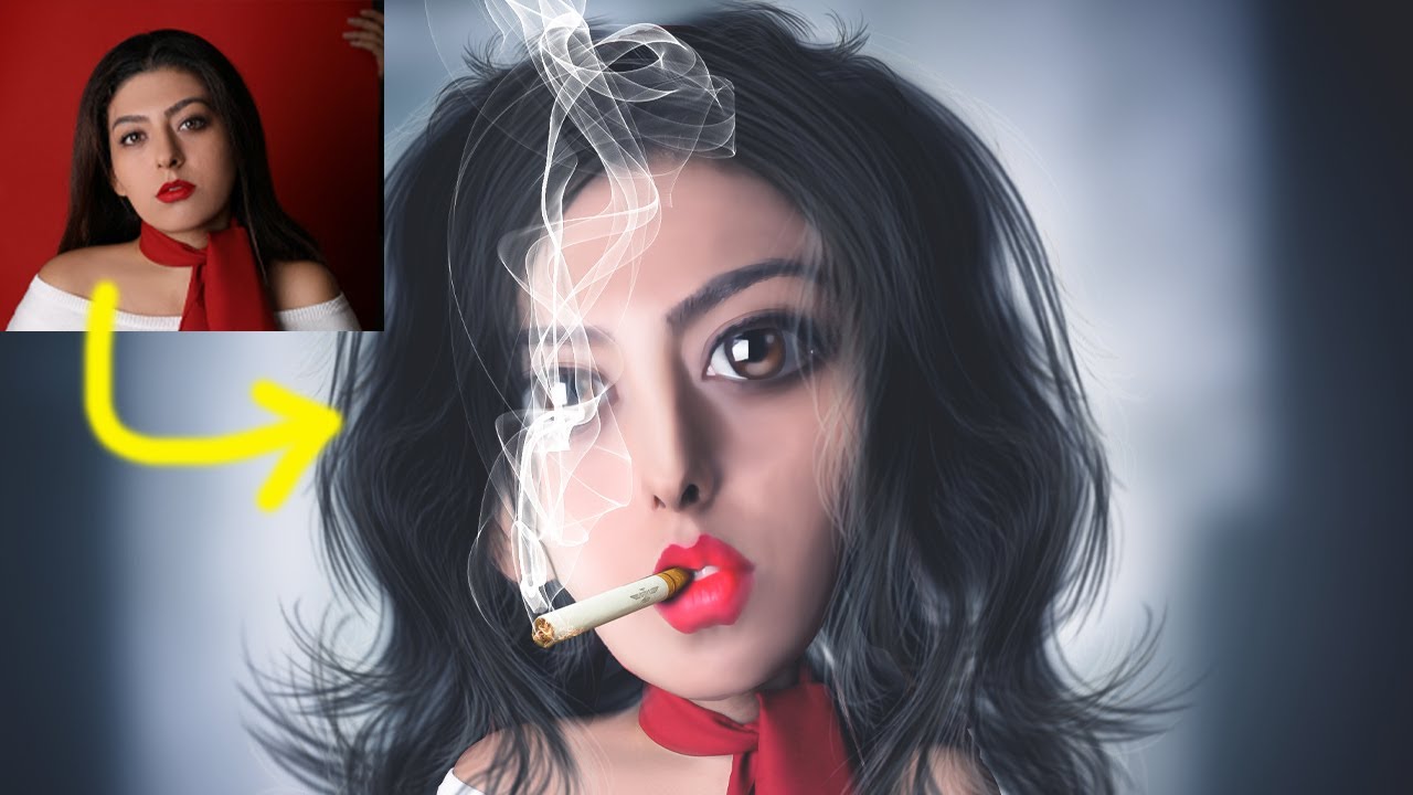 Doll Look Effect Photoshop Art Tutorial - YouTube