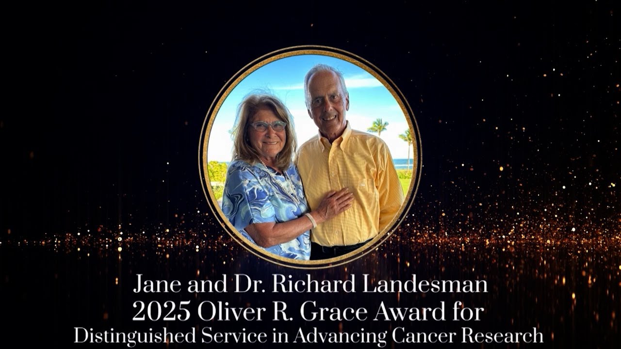 Presentation of the 2025 Oliver R. Grace Award to Jane and Dick ...