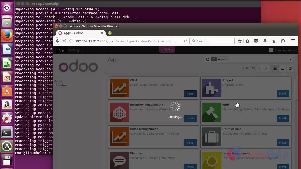 How to Setup Odoo (OpenERP) 9 using Nginx in Linux - YouTube