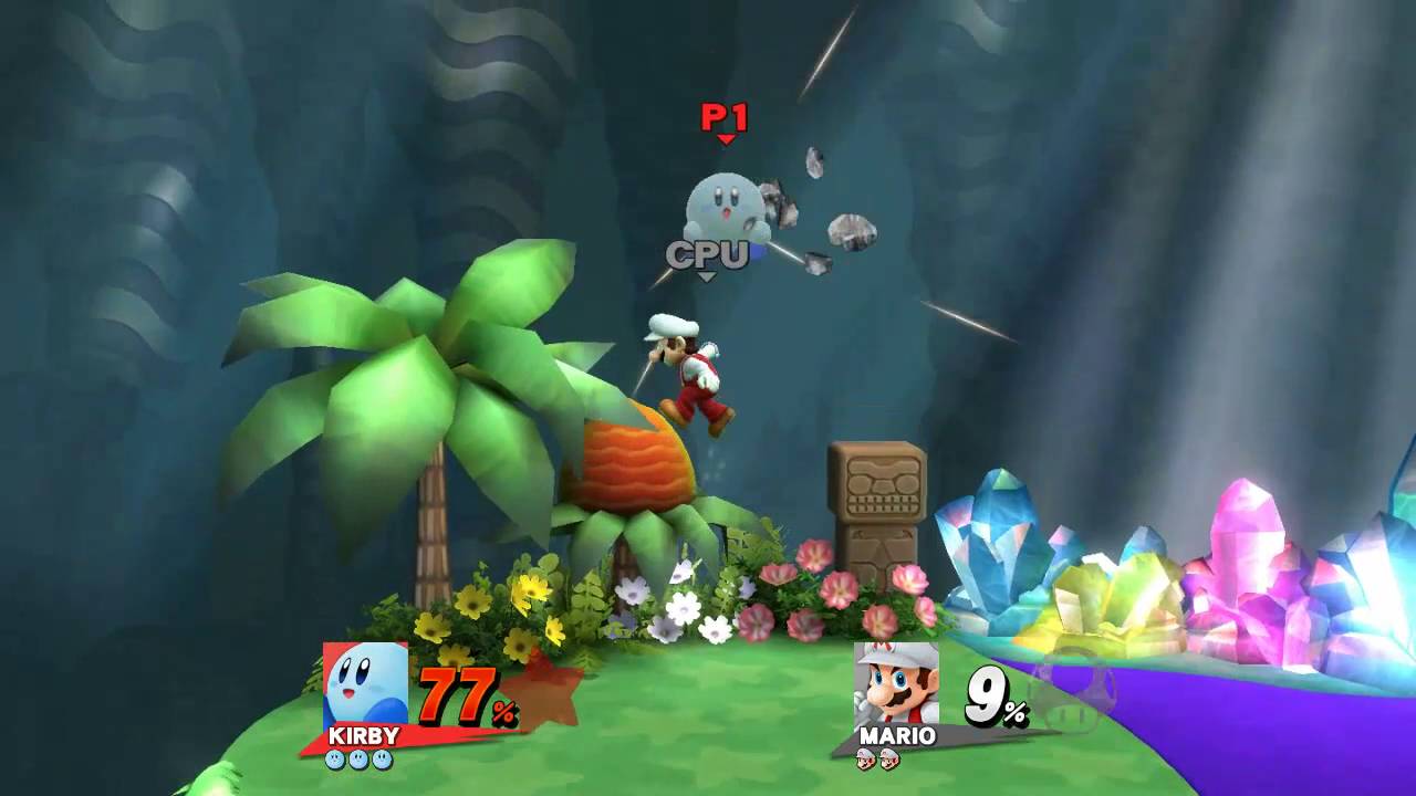 super tough pink puff vs mario - YouTube