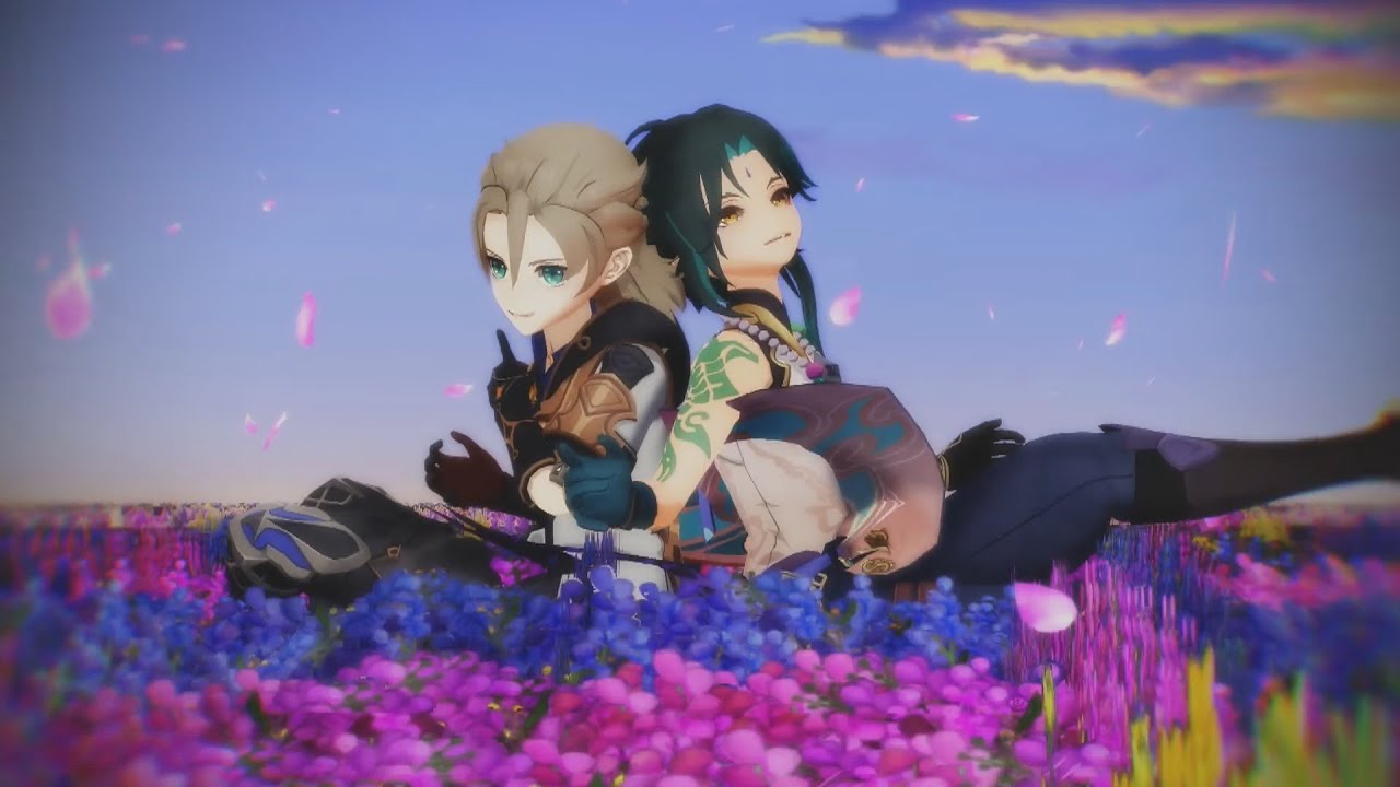 「MMD」Genshin Impact 🍾 Party「Xiao/Kazuha/Albedo」 - YouTube