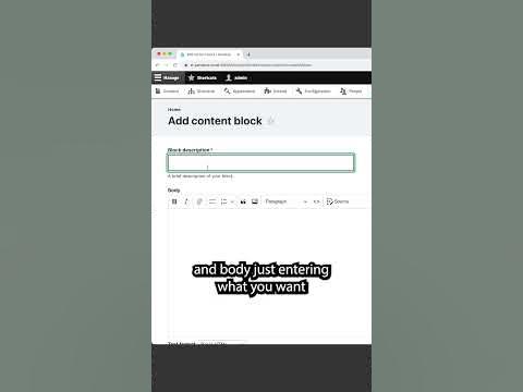 Create Custom Block Content in Drupal - YouTube
