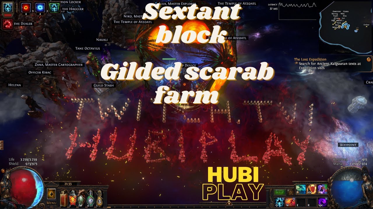 Path of Exile - 3.15. Sextant Block és Gilded scarab farm - YouTube