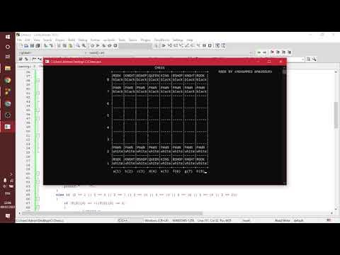 Making a CHESS game using only C language (Part 1) - YouTube
