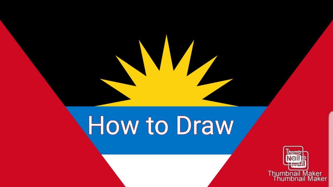 How to Draw: Antigua and Barbuda🇦🇬 - YouTube