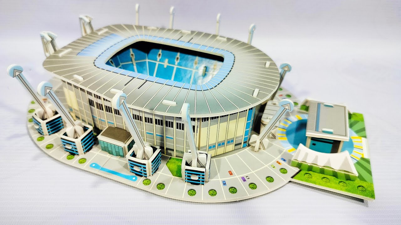 Football Stadium | DIY PaperFoam Puzzle | City Football Field - YouTube