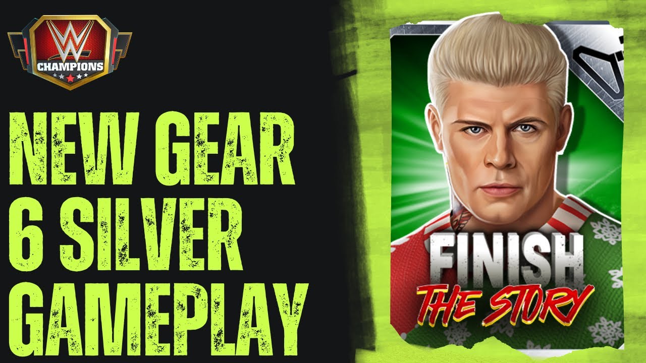 New Christmas Gear-Cody Rhodes Finish The Story-6 Star Silver-WWE ...