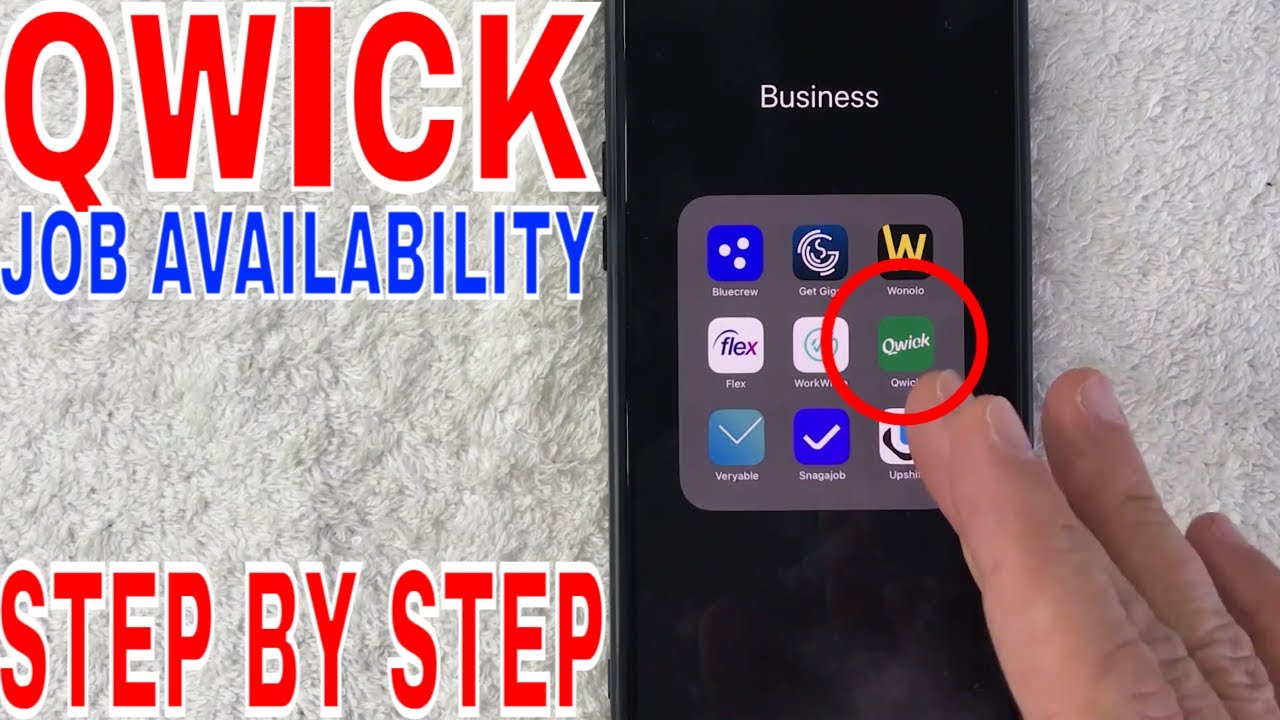 How To Change Job Availability In Qwick App 🔴 - YouTube