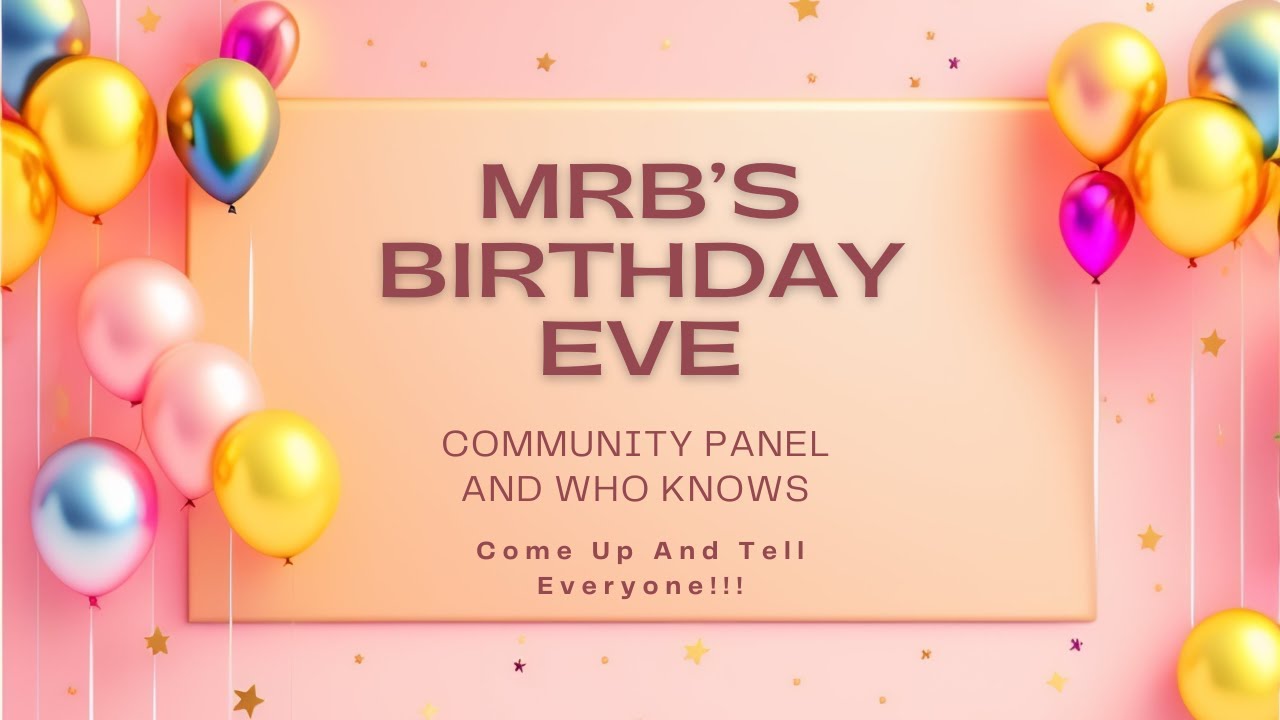 MRB's Birthday Eve Celebration Panel - Come On Up- Celebrate - YouTube
