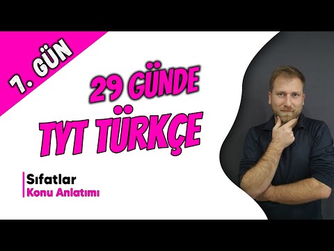 TYT Türkçe Sıfatlar Konu Anlatımı