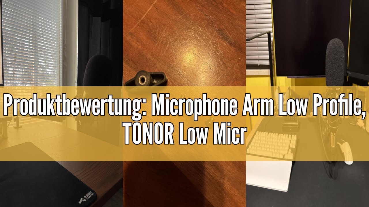 Produktbewertung: Microphone Arm Low Profile, TONOR Low Microphone Boom ...