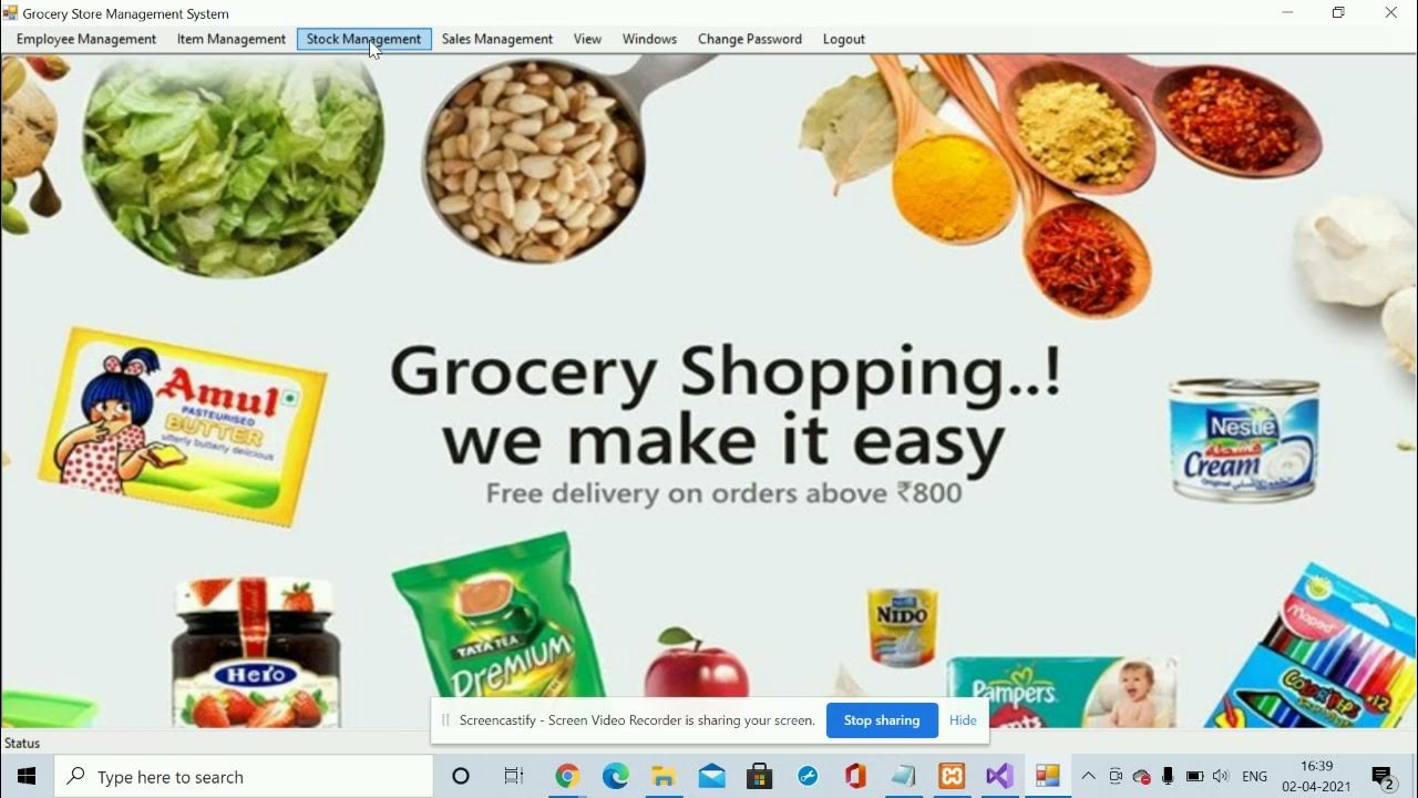Grocery Shop Management System | VB.net and MySQL Project Source Code | VB.net MySQL CRUD ...