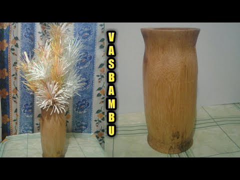 Buat vas bunga dari bambu - YouTube